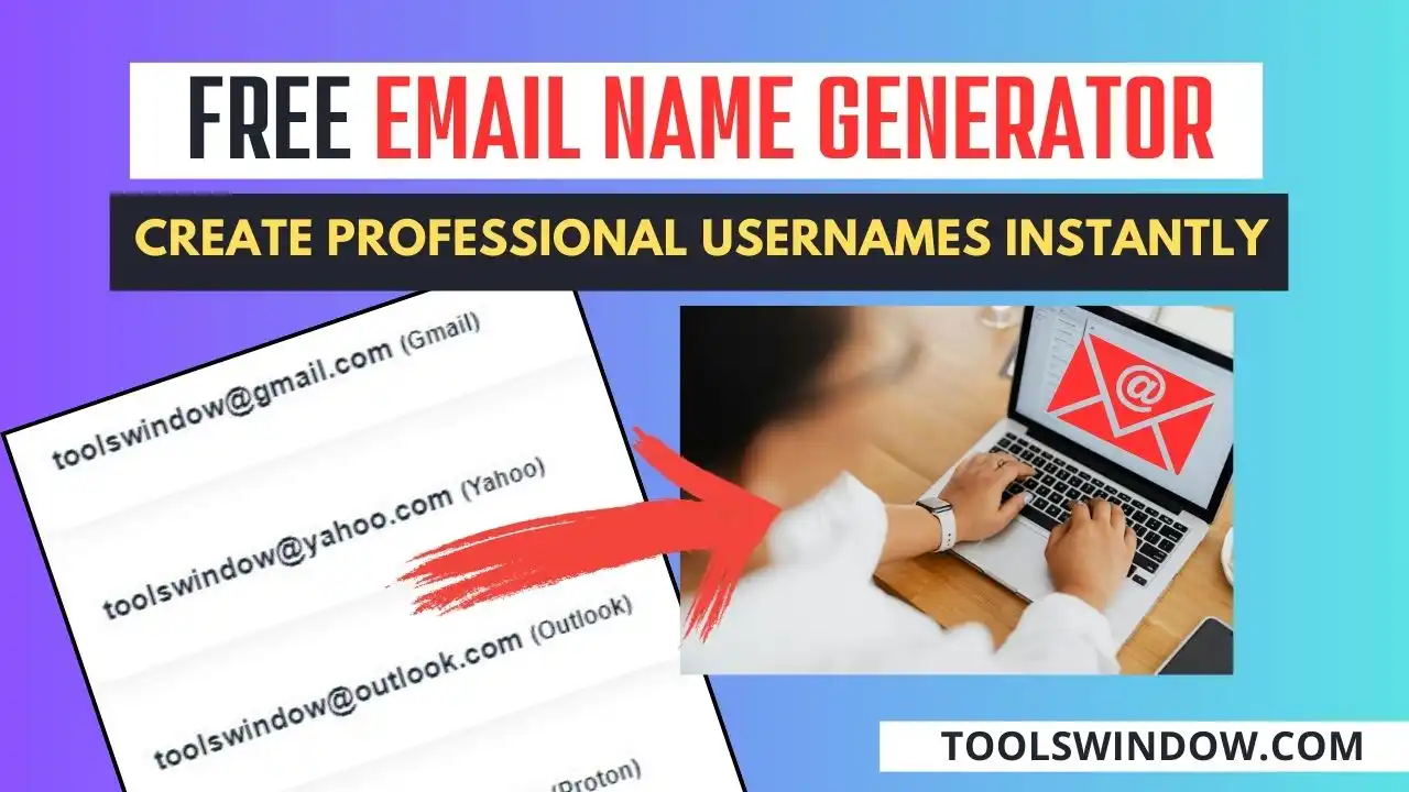 Create Free Email Name Generator 2026 (Create Professional Usernames ...